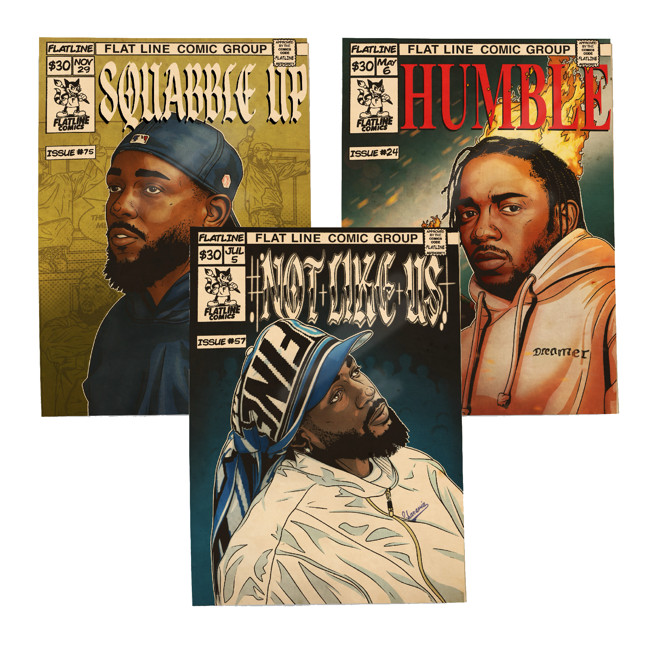 Kendrick Lamar Complete Trio Bundle – FLATLINE